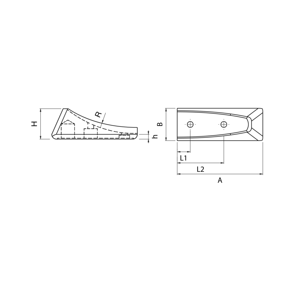 Gliders (tube bases) fi 20 (Window grey) - Bevc Shop